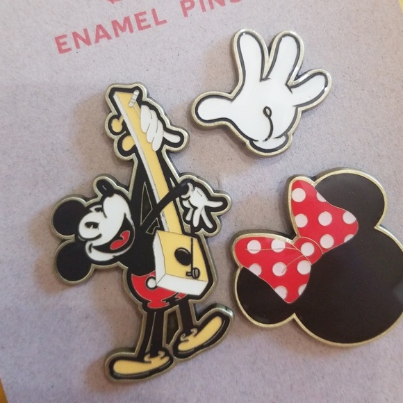 Disney | Accessories | New Disney Mickey Enamel Pins 3 In Set | Poshmark